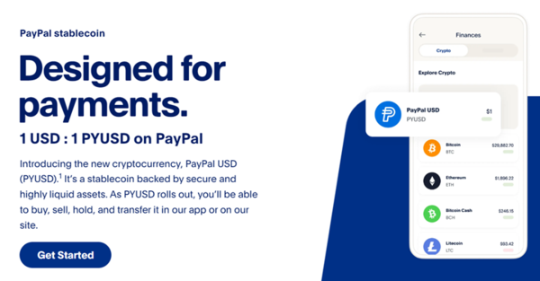 PayPal introduces PYUSD stablecoin, entering crypto market