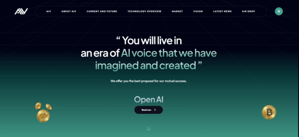 AIVOICE Announces the Listing of New $AIV Token