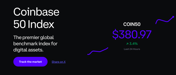 Coinbase Introduces COIN50 Index for Digital Asset Market Tracking